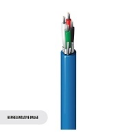 Belden 1325A D151000 22/2 Indoor Shielded TC Plenum Security and Audio Cable, CMP, 1000' Reel, Blue